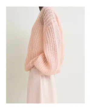 TOTEME Puffed Knit Sweater - Pink
