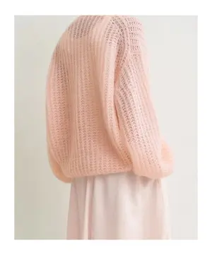 TOTEME Puffed Knit Sweater - Pink