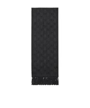 FERRAGAMO Logo Scarf Black