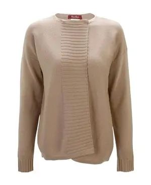 Max Mara Round Neck Knitted Cardigan - Brown