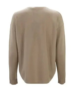 Max Mara Round Neck Knitted Cardigan - Brown