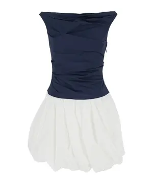 Simkhai Pleated Dress With Ruched Bust And Flared Hem - No