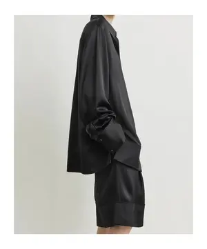 TOTEME Soft Tuxedo Shirt - Black