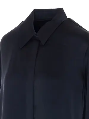 TOTEME Long-sleeved Tuxedo Shirt - Black