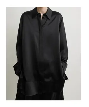 TOTEME Long-sleeved Tuxedo Shirt - Black