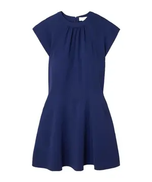 Blue Crepe Dresses