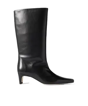 Staud 55mm Mid-calf Leather Boots - Black