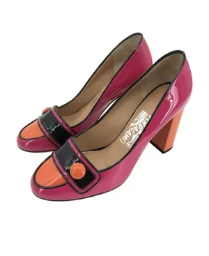 FERRAGAMO Logo High Heel Pumps
