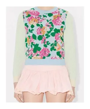 Kenzo Floral Embellished Jumper - Glaciers