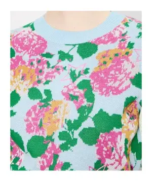 Kenzo Floral Embellished Jumper - Glaciers