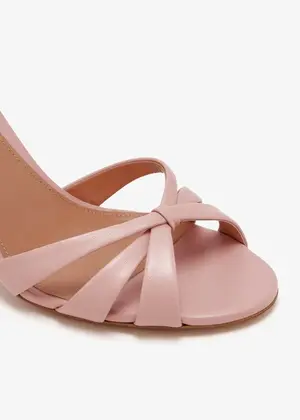 AQUAZZURA Strappy Knotted High Heel Sandals - Pink