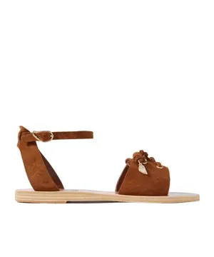 ANCIENT GREEK SANDALS Suede Lace-up Sandals - Brown