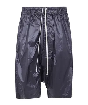 Rick Owens Wide Leg Shorts - Black