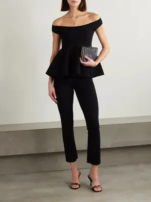 Altuzarra Off-shoulder Peplum Top