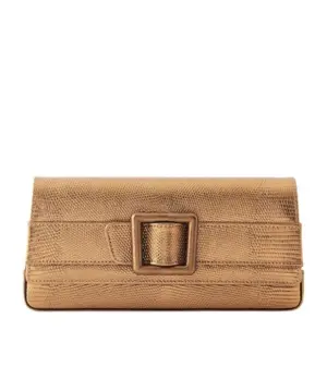 Manolo Blahnik Gold Tone Clutches