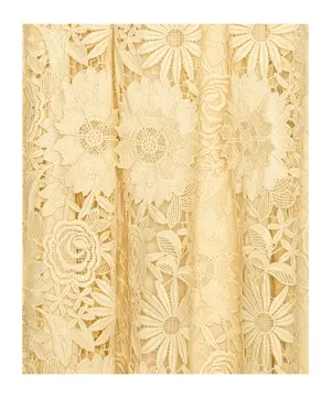 ROTATE BY BIRGER CHRISTENSEN 3d Lace Midi Dress - Yellow