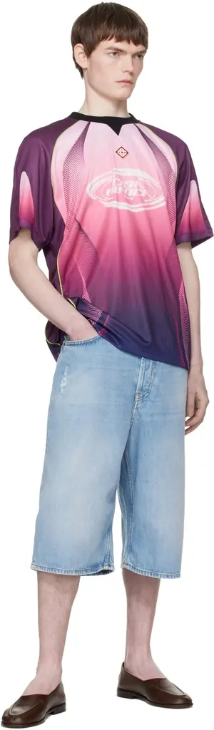 Casablanca Mesh Soccer Jersey T-shirt