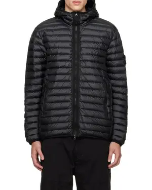 Stone Island Zip-up Puffer Jacket With Hood