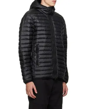 Stone Island Zip-up Puffer Jacket With Hood