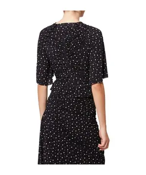 Isabel Marant Étoile Garla Polka Dot Blouse - Black