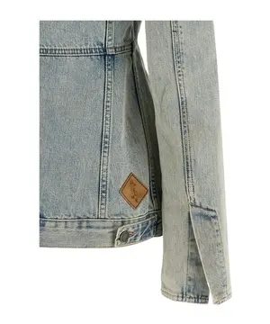 HAIKURE Temple Fitted Denim Jacket - Gray
