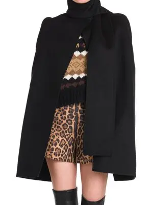 Valentino Garavani Tie-neck Cape