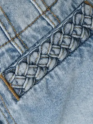 Zimmermann Skylark High-waisted Denim Shorts - Light Denim Blue