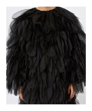 Max Mara Lauto" Ruffled Overcoat