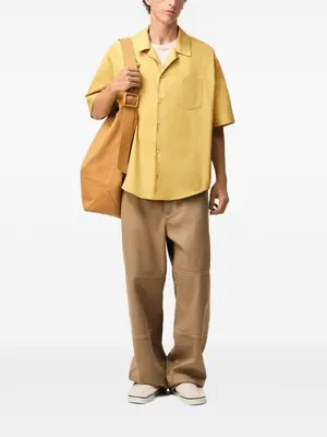 AMI Paris Short-sleeved Curved Hem Shirt