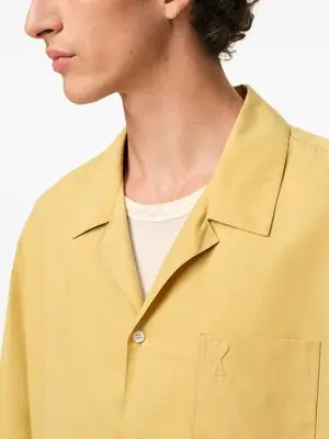 AMI Paris Short-sleeved Curved Hem Shirt