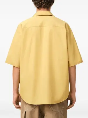 AMI Paris Short-sleeved Curved Hem Shirt