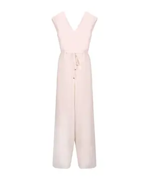 Herno Sleeveless Wide-leg Belted Jumpsuit - Pink
