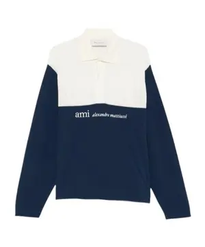 Ami Long Sleeve Polos For Men