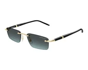 Montblanc Rectangle Frame Sunglasses - Black