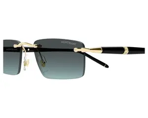 Montblanc Rectangle Frame Sunglasses - Black