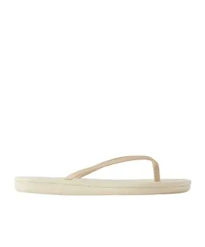ANCIENT GREEK SANDALS Leather Flip Flops - Nude
