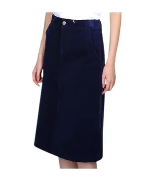 A.p.c. Corduroy High-waisted Knee-length Skirt