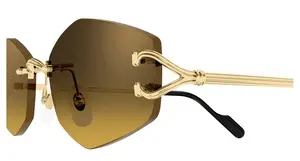 Cartier Rimless Geometric Sunglasses - Green