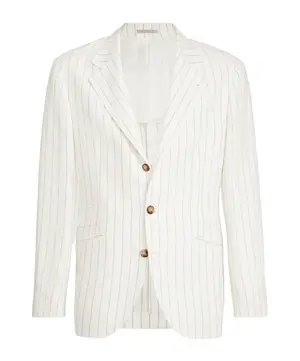 Brunello Cucinelli Striped Blazer - Panama