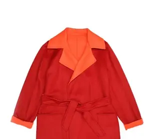 Max Mara Lapel Coat - Red