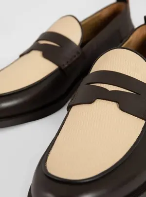 Hugo Boss Round-toe Loafers With Perforated Buckle Detail