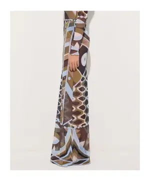Emilio Pucci Sheer Printed Maxi Skirt - Multi-color