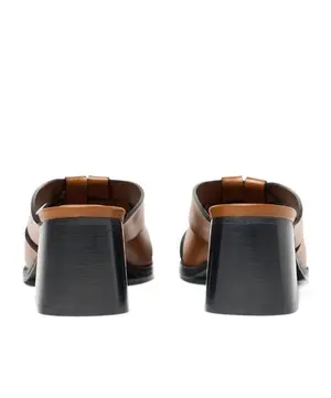 SCAROSSO Aida Woven Heeled Sandals - Brown