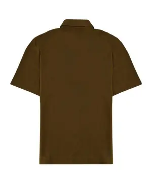 Zegna Chest Pocket Polo Shirt - Brown