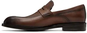 Hugo Boss Round Toe Loafers With Perforated Details