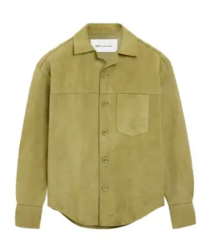 AMI Paris Buttoned Overshirt - Matcha