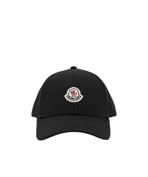 Moncler Baseball Cap With Logo - Black