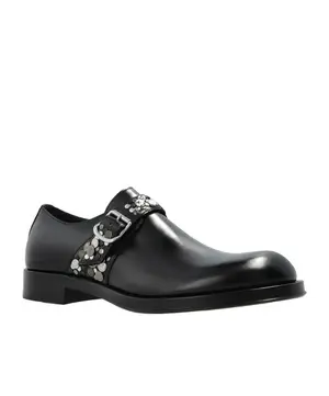 Dries Van Noten Leather Loafers With Stud Embellishments