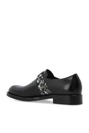 Dries Van Noten Leather Loafers With Stud Embellishments