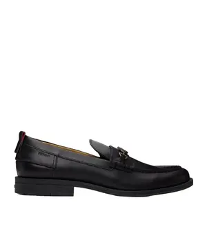 Hugo Boss Round-toe Loafers With Logo Hardware